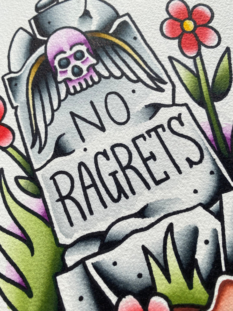 No ragrets tattoo - Bronctattooaus.com